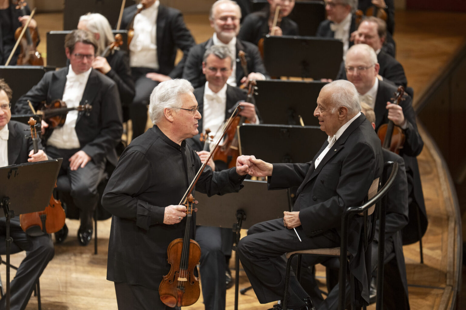 Pinchas Zukerman, Violine, Wiener Philharmoniker, Dirigent Zubin Mehta ...